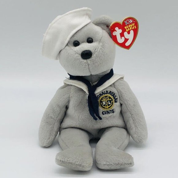 Ty | Toys | Vintage Ty Beanie Babies Plush Ronnie Uss Ronald Reagan ...